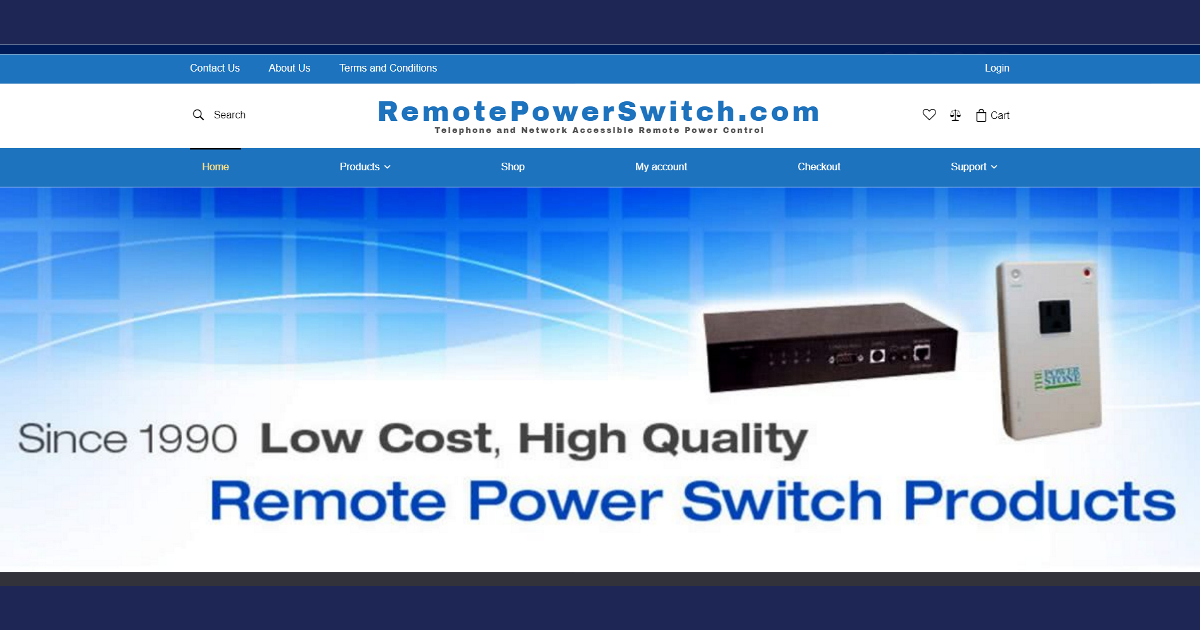 Wi-Fi Remote Power Switch - Single port wireless solution to power control.